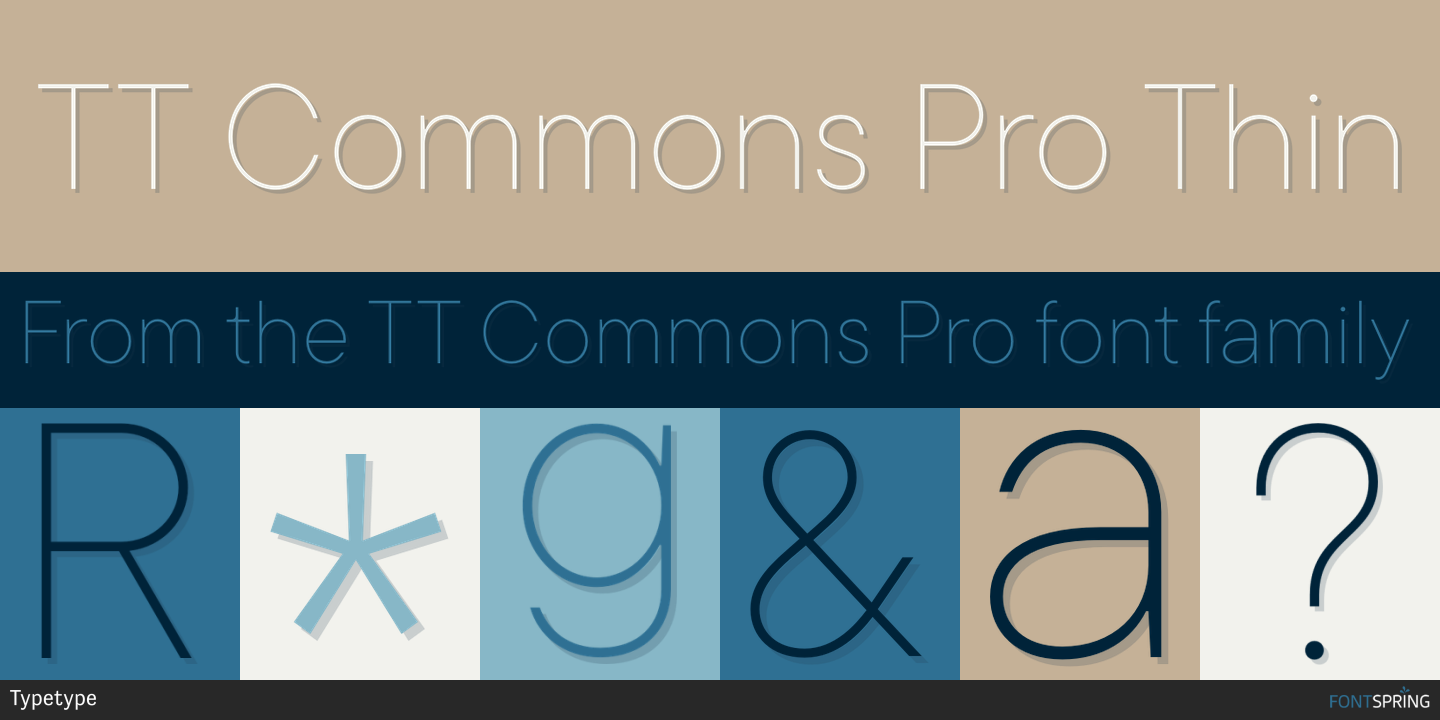 TT Commons Pro Basic Package Font