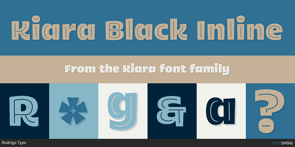 Kiara Black Inline Font