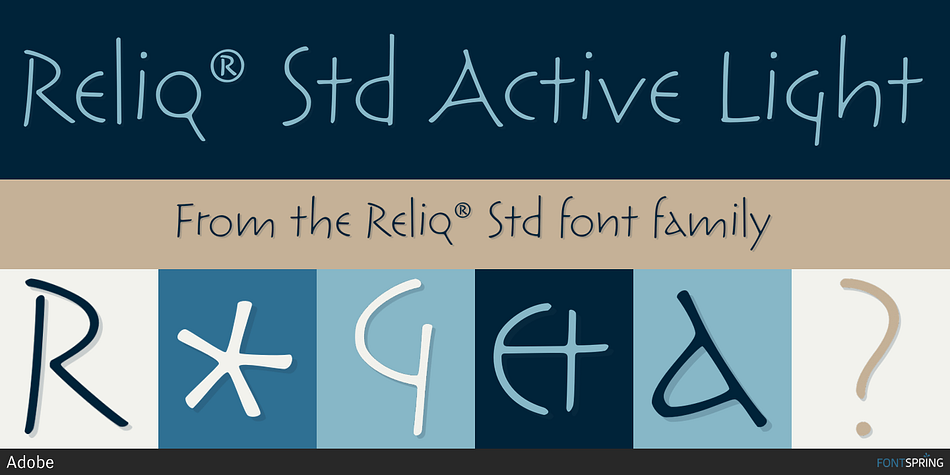Reliq® Std Font