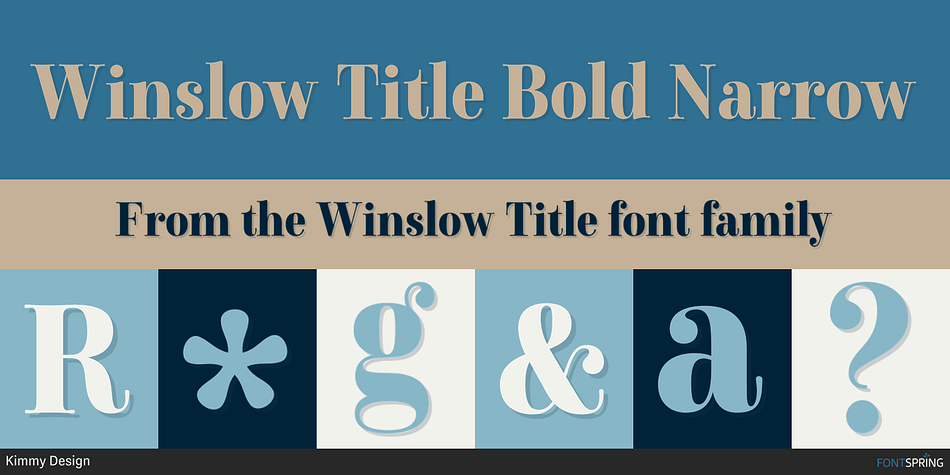 Winslow Title Bold Narrow Font