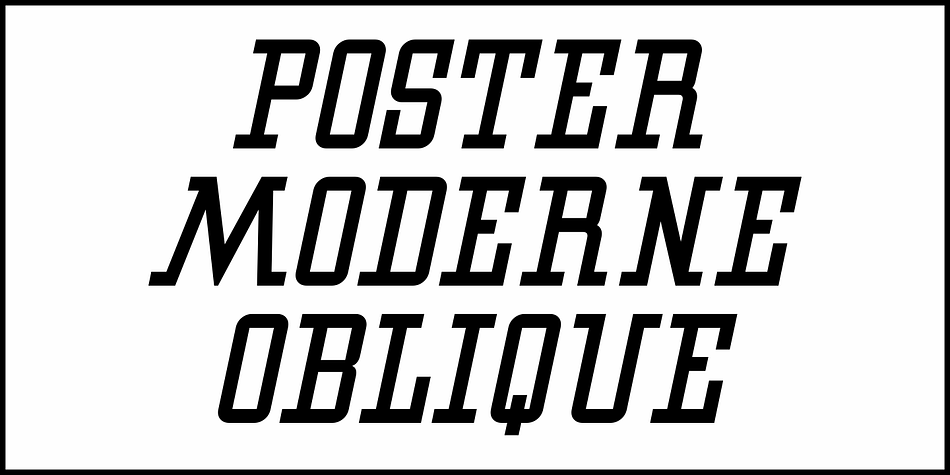 Poster Moderne JNL Font