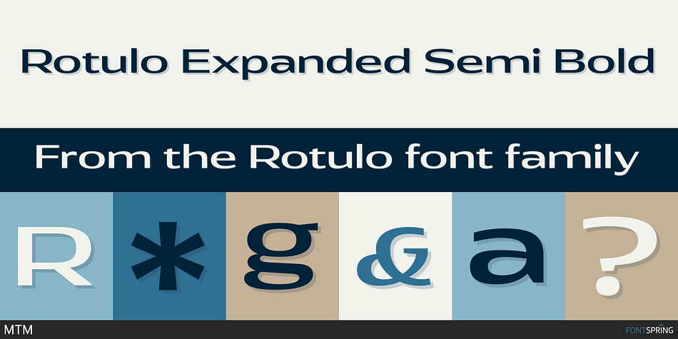 Rotulo Expanded Semi Bold Font