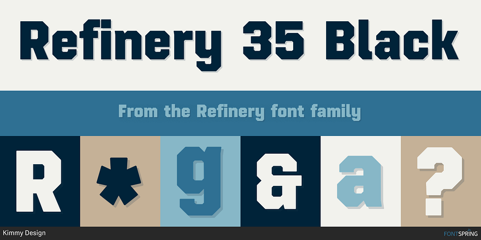 Refinery 35 Black Font