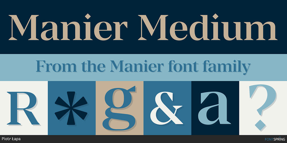 Manier Medium Font