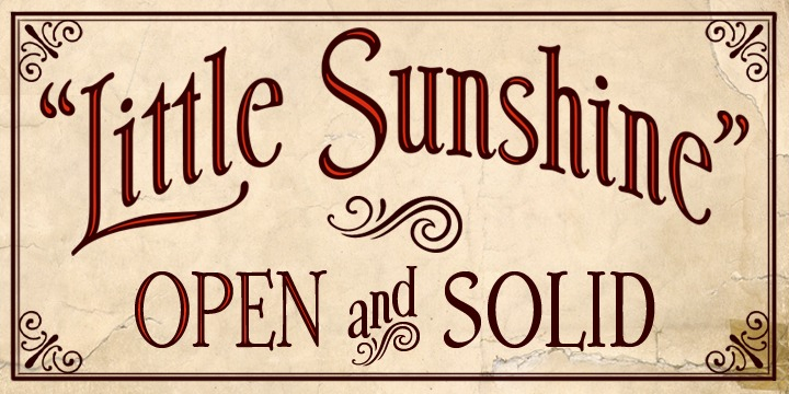 Little Sunshine Font