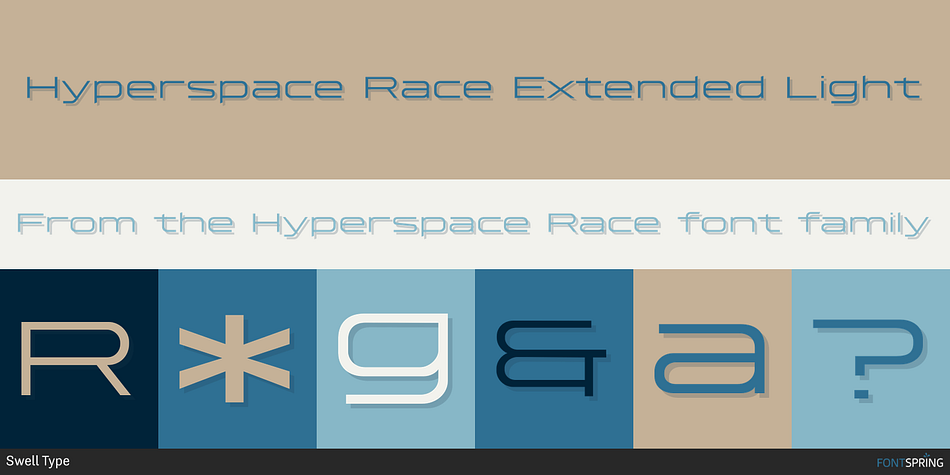 Hyperspace Race Extended Font