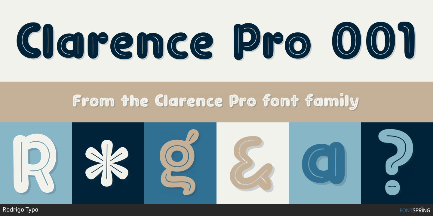 Fonts similar to Clarence Pro