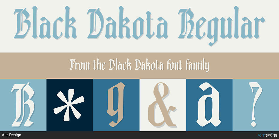 Black Dakota Regular Font