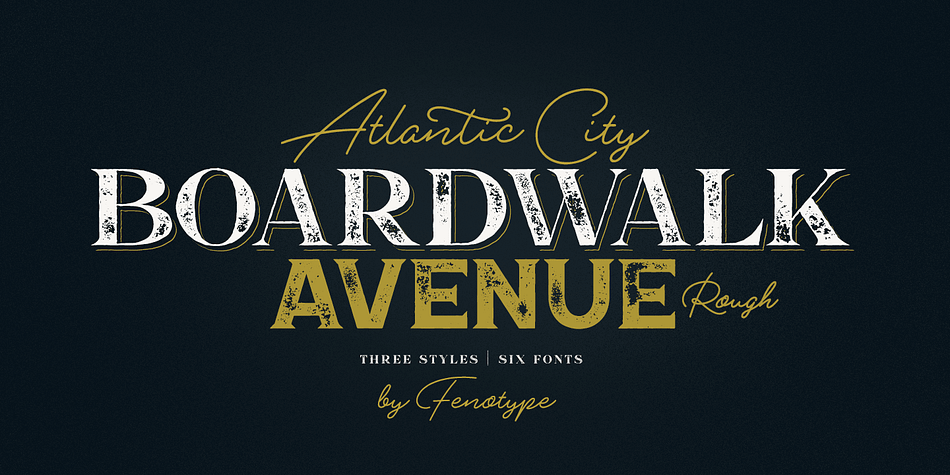 Boardwalk Avenue Rough Font