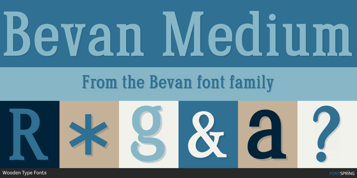 Fonts similar to Bevan