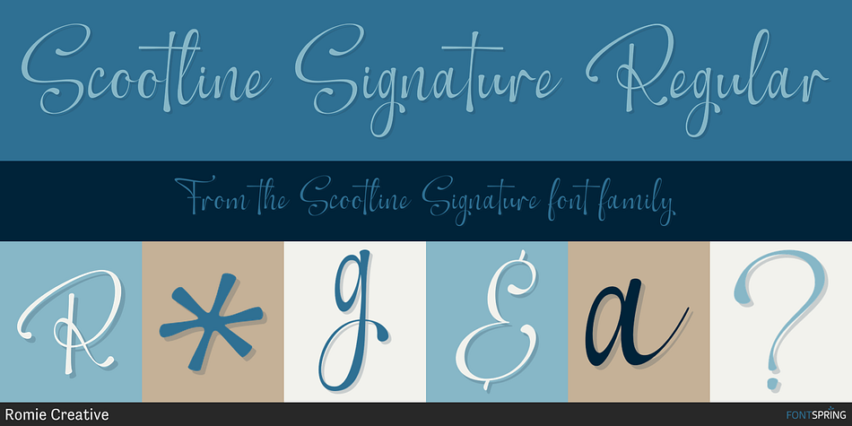 Scootline Signature Regular Font