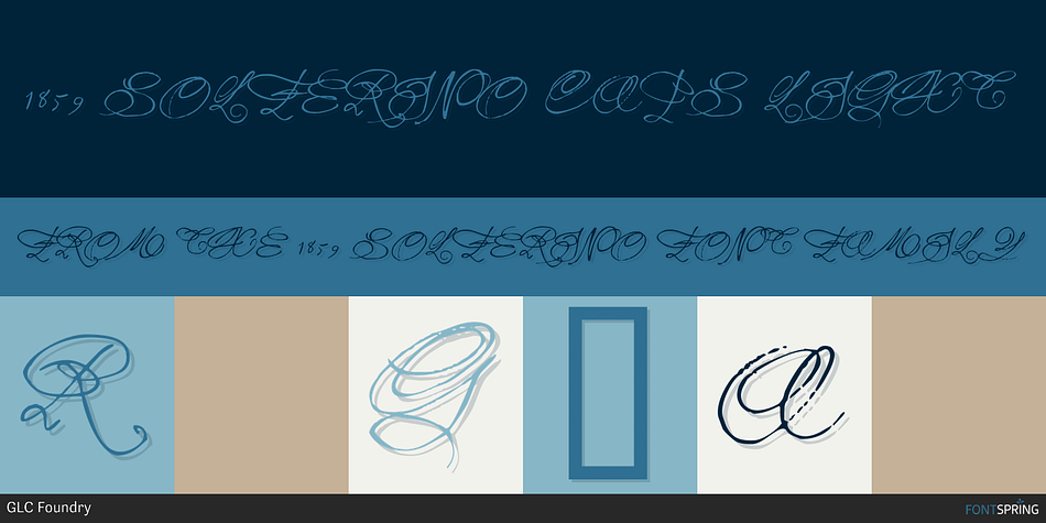 1859 Solferino Caps Light Font