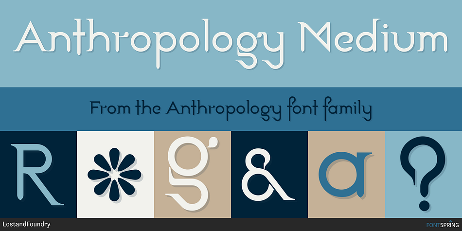 Anthropology Medium Font