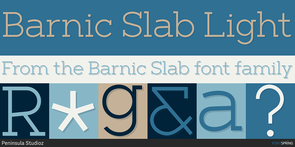 Barnic Slab Light Font