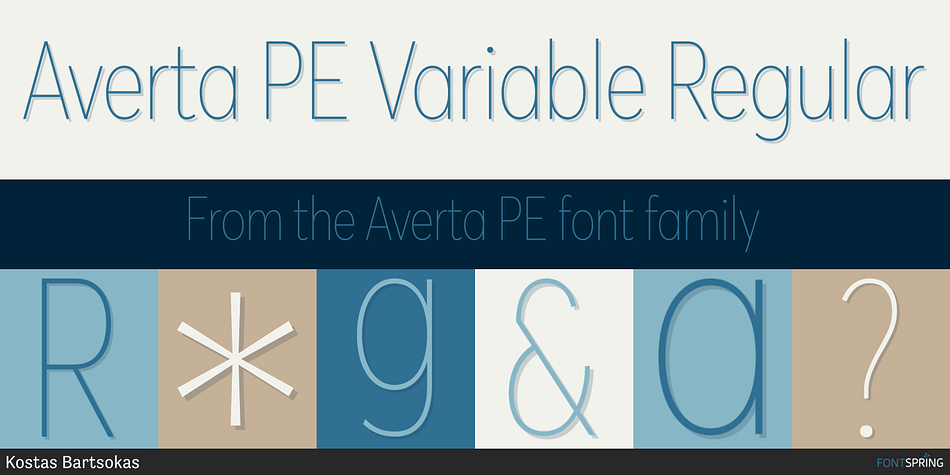 Averta PE Variable Regular Font