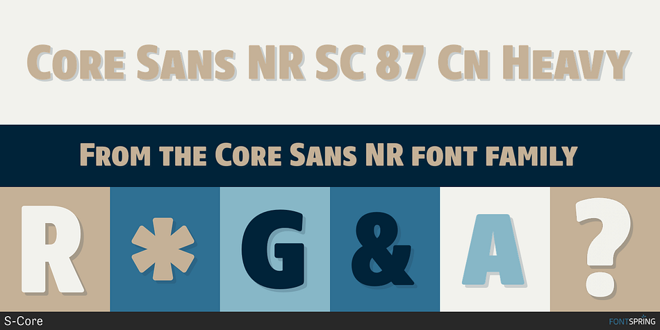 Core Sans NR SC 87 Cn Heavy Font