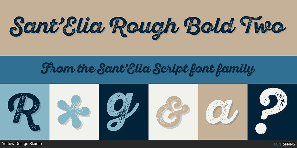 Sant’Elia Rough Bold Two Font