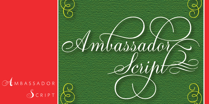 Ambassador Script Pro Font | Fontspring