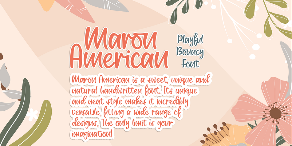 Maron American Font