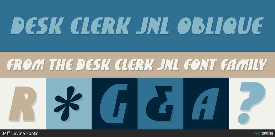 Desk Clerk JNL Font
