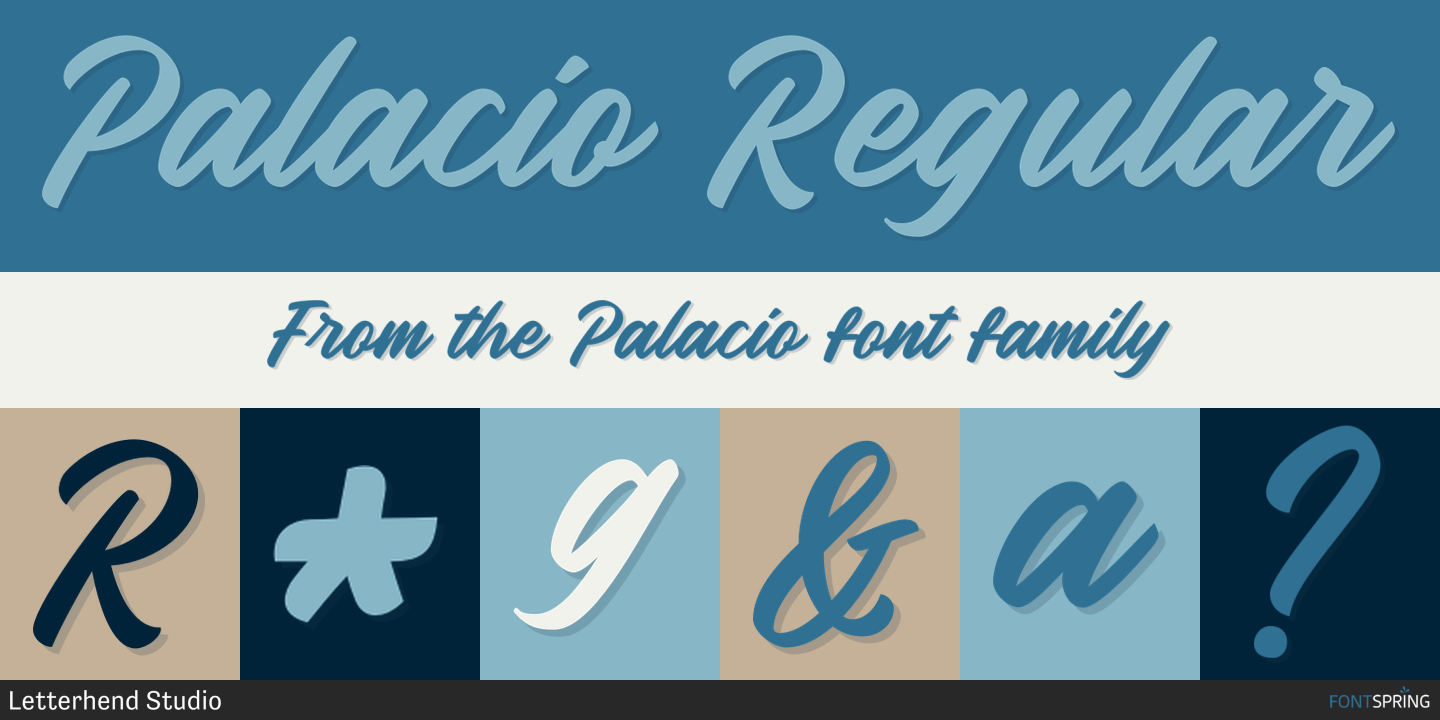 Fonts similar to Palacio