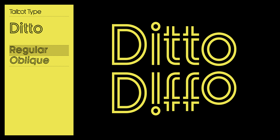 Ditto Font Family by Talbot Type - Fontspring