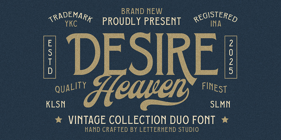 Desire Heaven Font