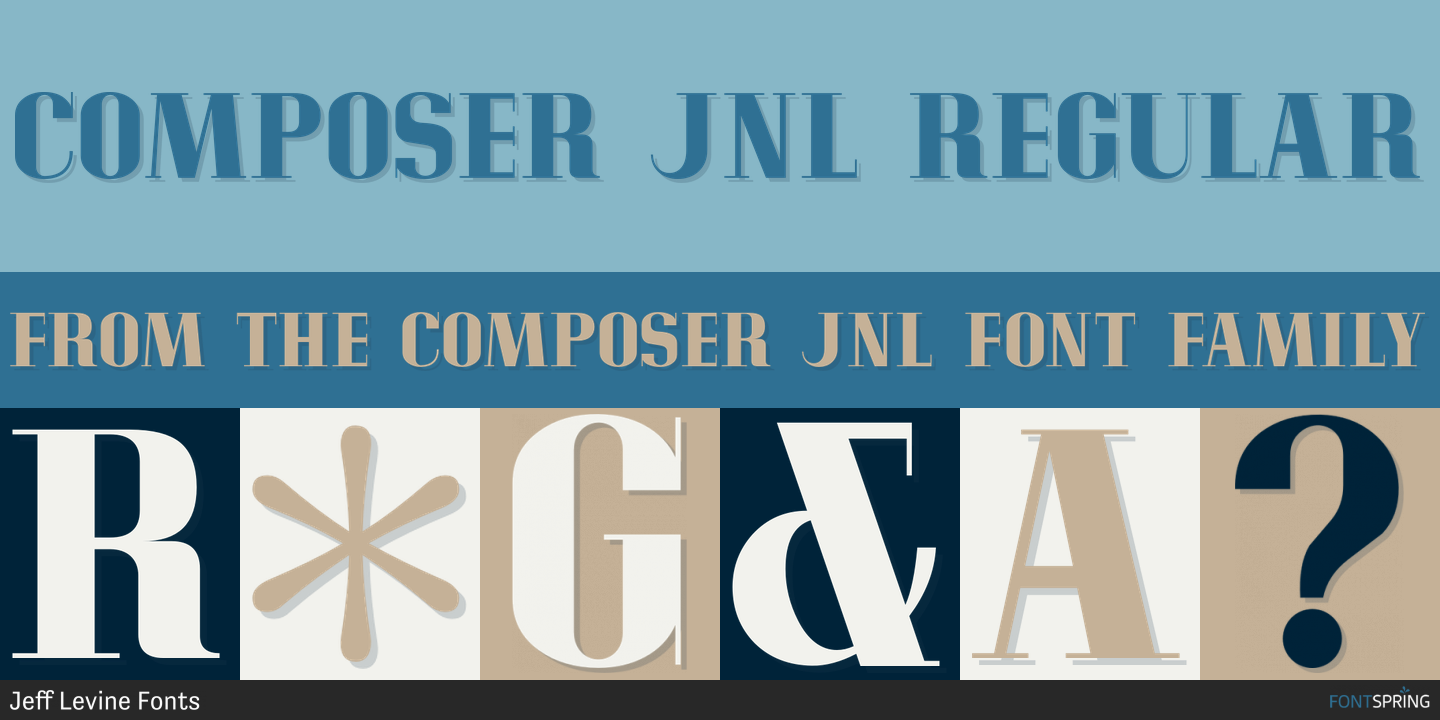 Fonts similar to Composer JNL