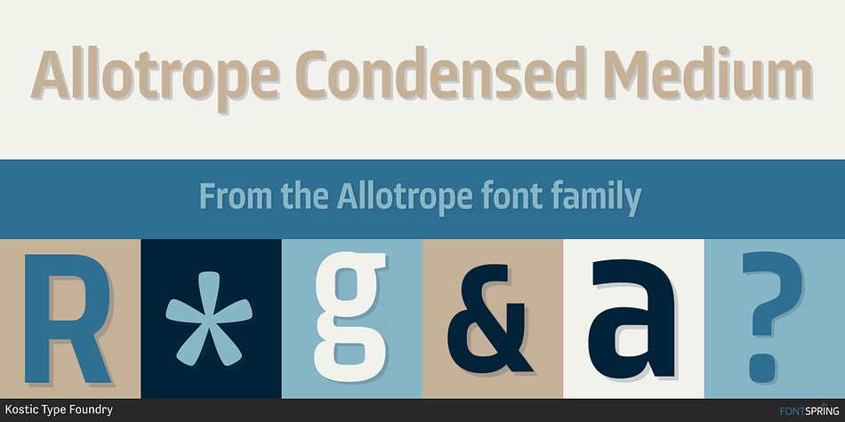 Allotrope Condensed Font