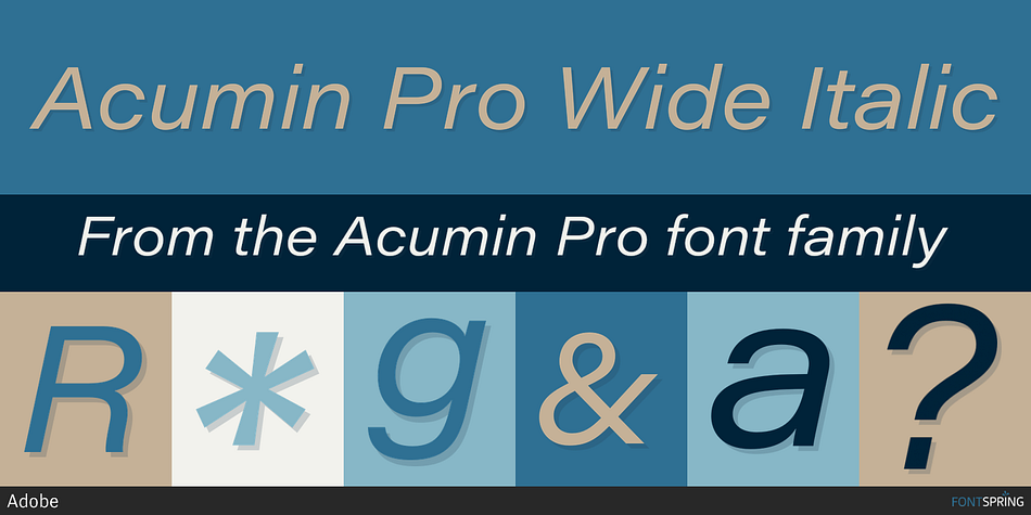 Acumin Pro Wide Font