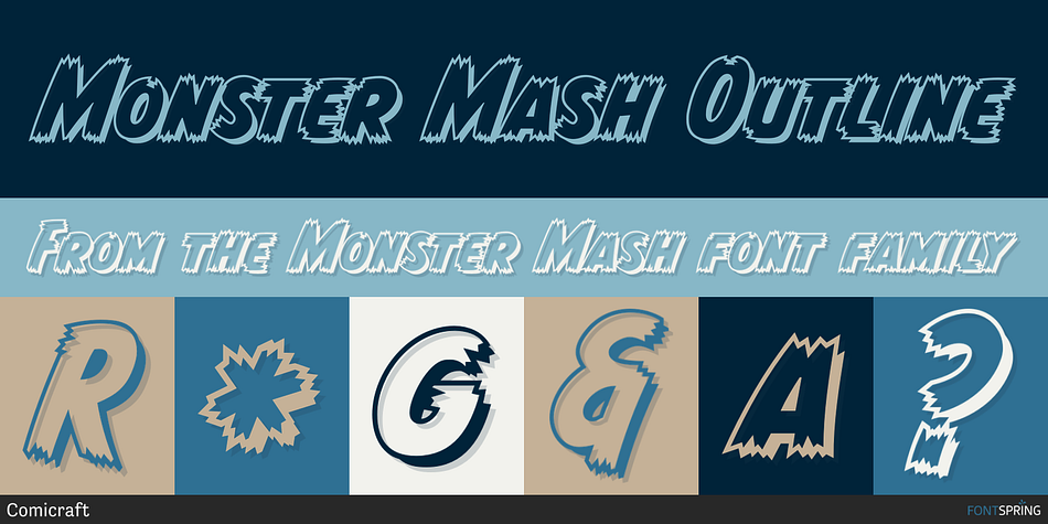 Monster Mash Outline Font