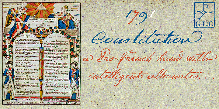 1791 Constitution Font