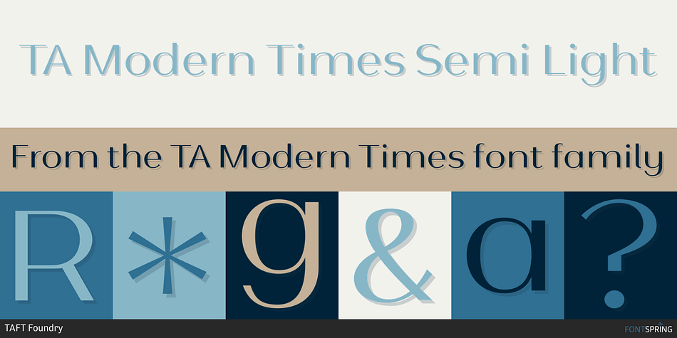 TA Modern Times Semi Light Font