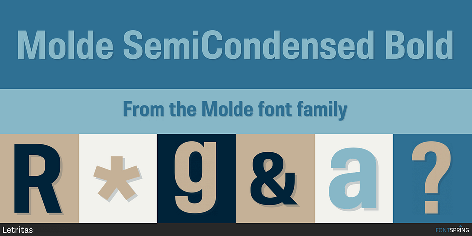 Molde SemiCondensed Bold Font