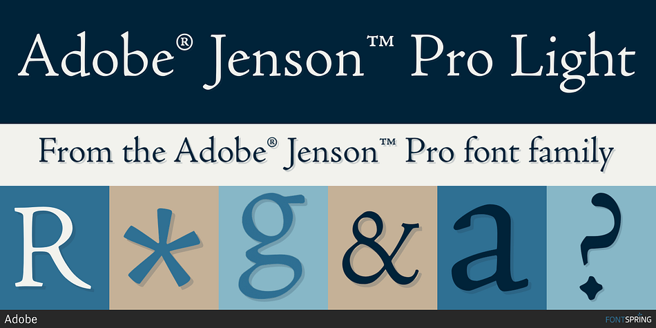 Adobe® Jenson™ Pro Essential Font Collection by Adobe