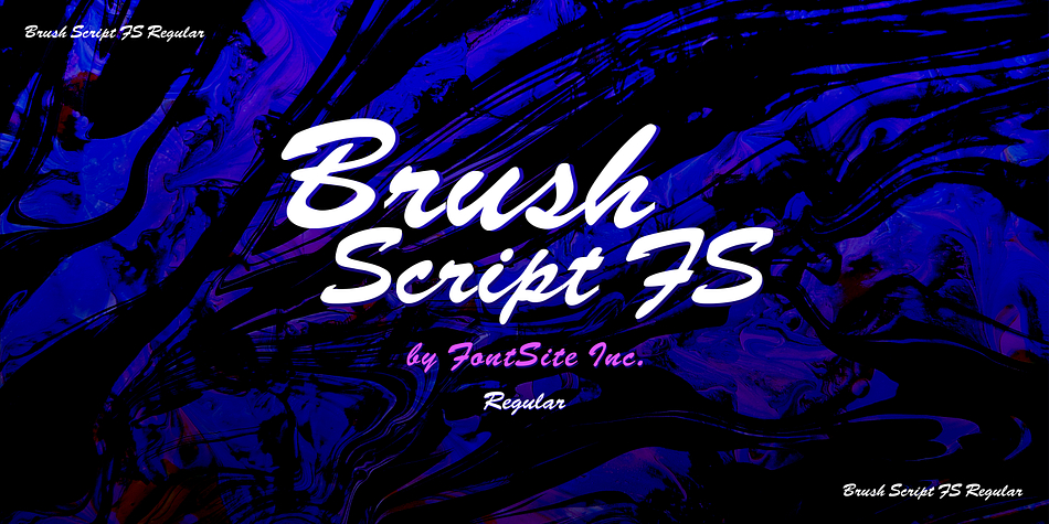 Brush Script FS Font