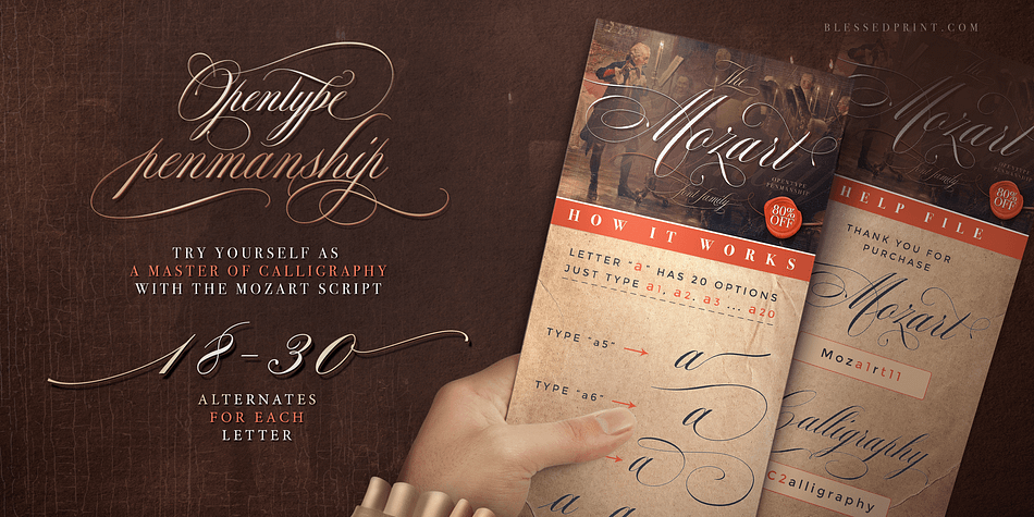Mozart Script Font