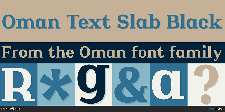 Oman Text Slab Black Font