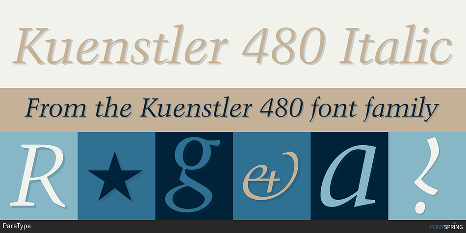Kuenstler 480 Font