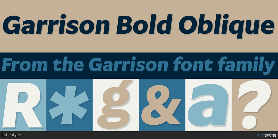 Garrison Bold Oblique Font