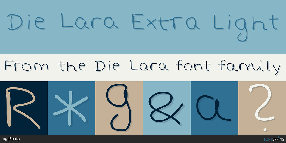 Die Lara Extra Light Font