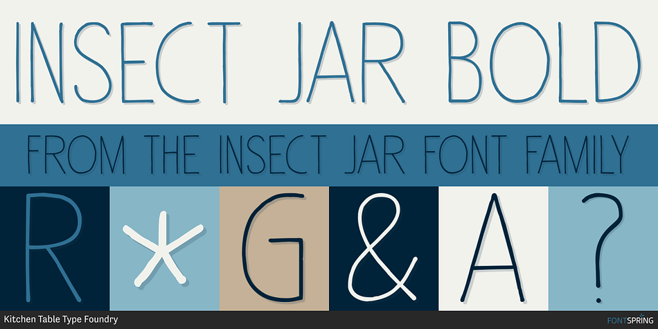 Insect Jar Bold Font