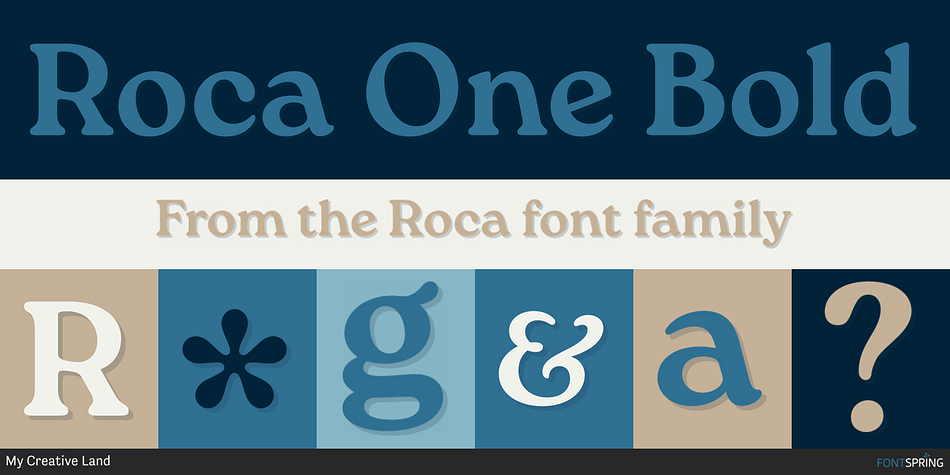 Roca One Bold Font