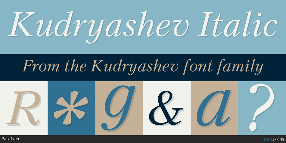 Kudryashev Font