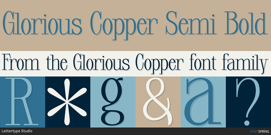 Glorious Copper Semi Bold Font