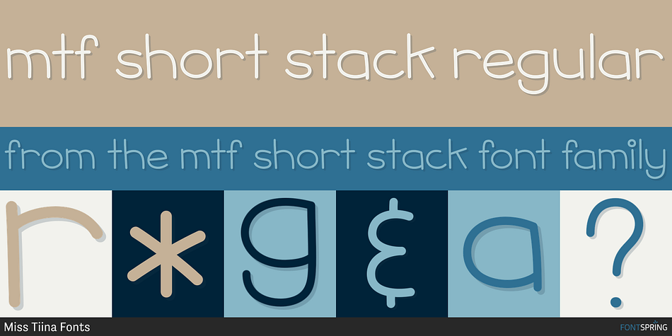 MTF Short Stack Regular Font