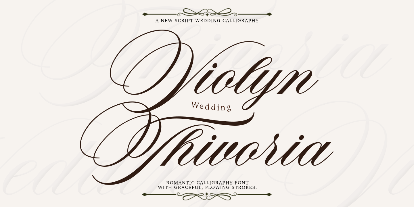 Violyn Wedding Thivoria Font