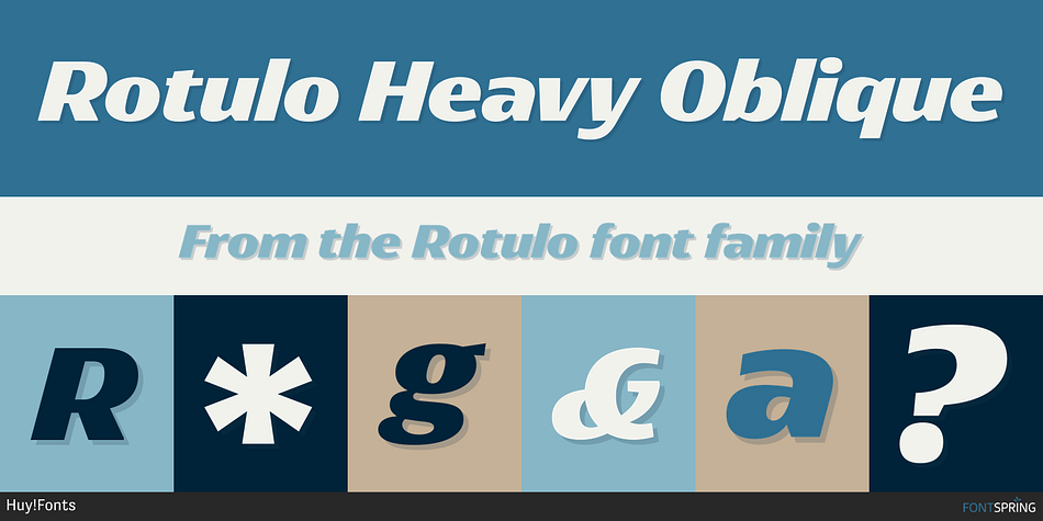 Rotulo Heavy Oblique Font