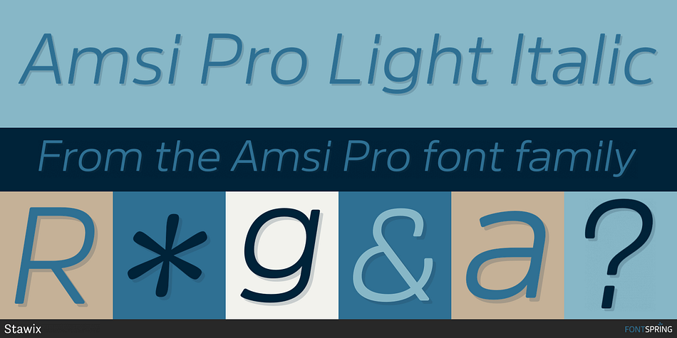 Amsi Pro Common Design Font