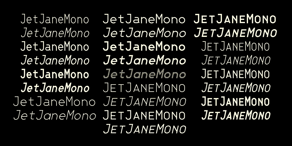JetJaneMono Font